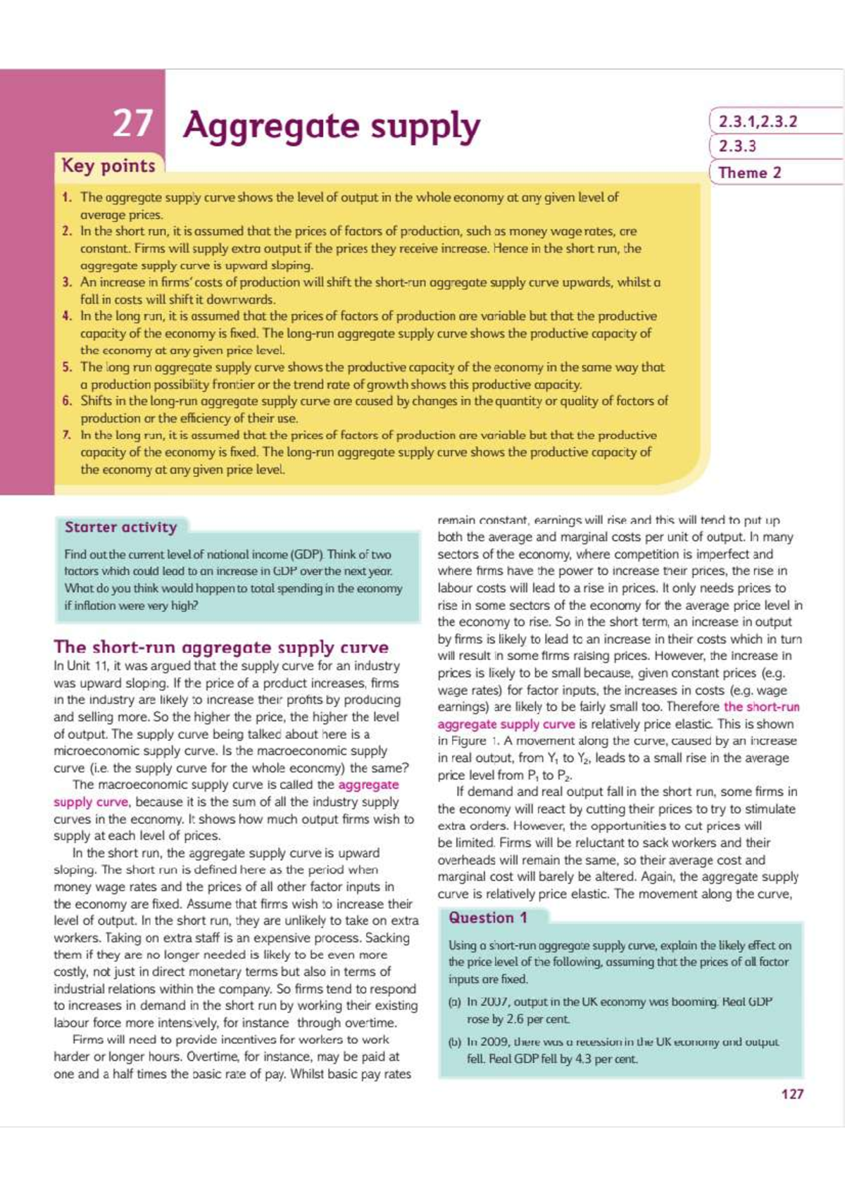 27. Aggregate supply - SDAD - Studocu