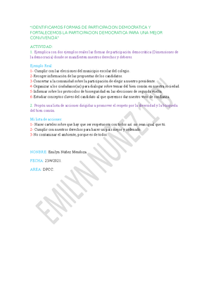 Promovemos LA Participacion Democratica Y LA Convivencia EN LA Diversidad - PROMOVEMOS LA - Studocu