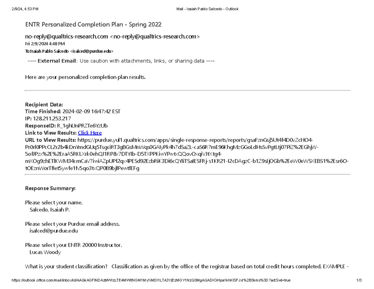 ENTR Plan - ijwdkssd - 2/9/24, 4:53 PM Mail - Isaiah Pablo Salcedo ...