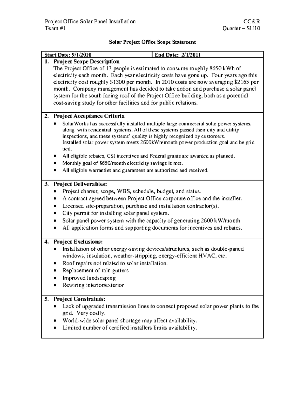 Scope document rev 2 8-11-10 - Project Office Solar Panel Installation ...