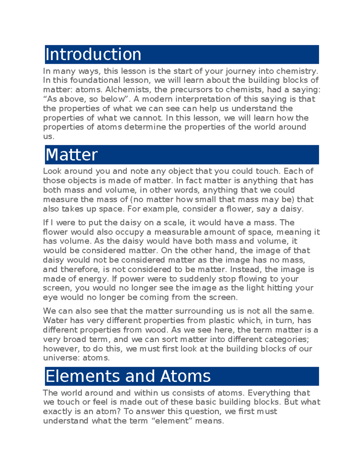 Atomic Structure Lecture Notes Introduction In Many Ways This