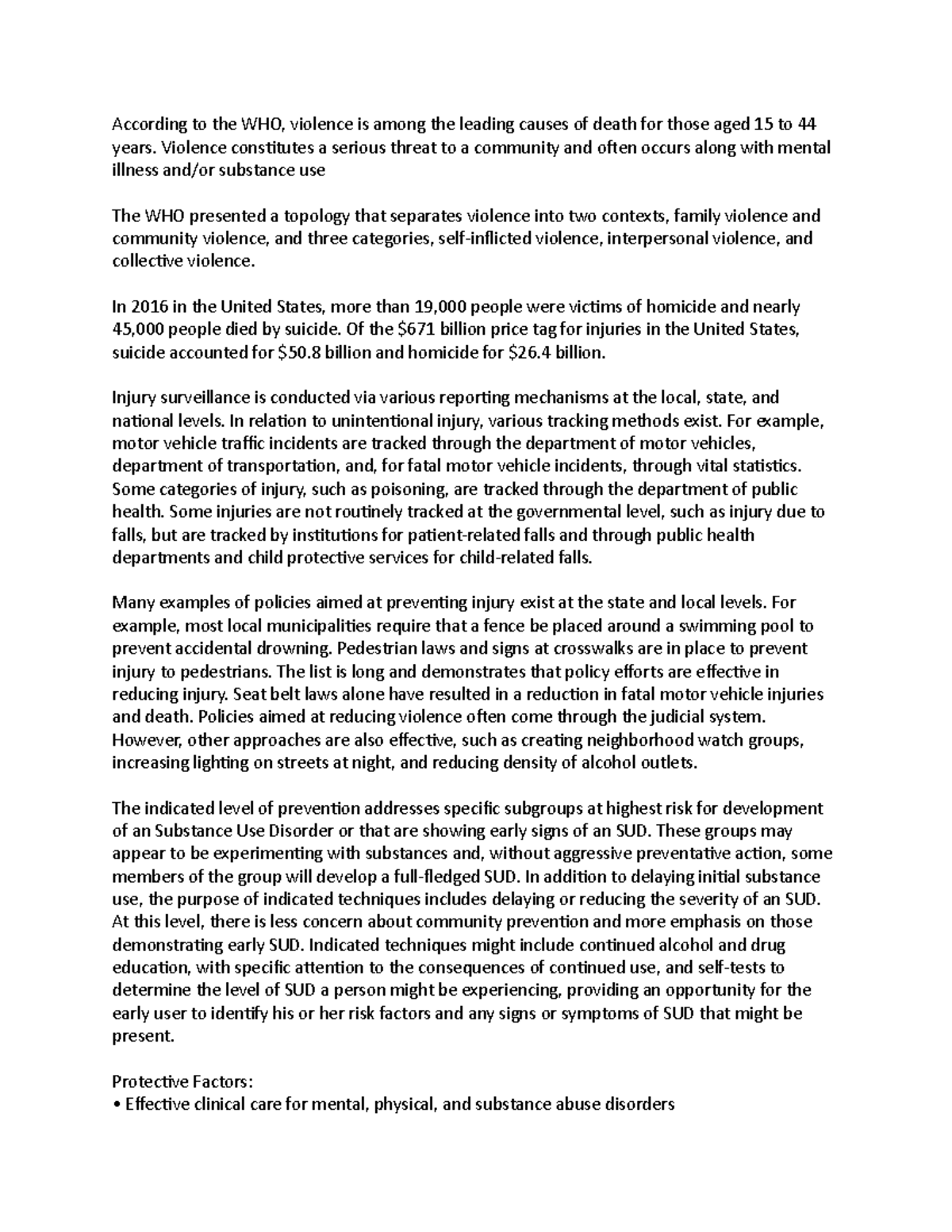 Community- WHO (world health organization) - According to the WHO ...