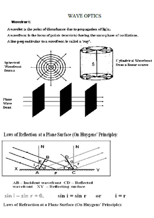 Diffraction - notes - Engineering Physics A - Studocu