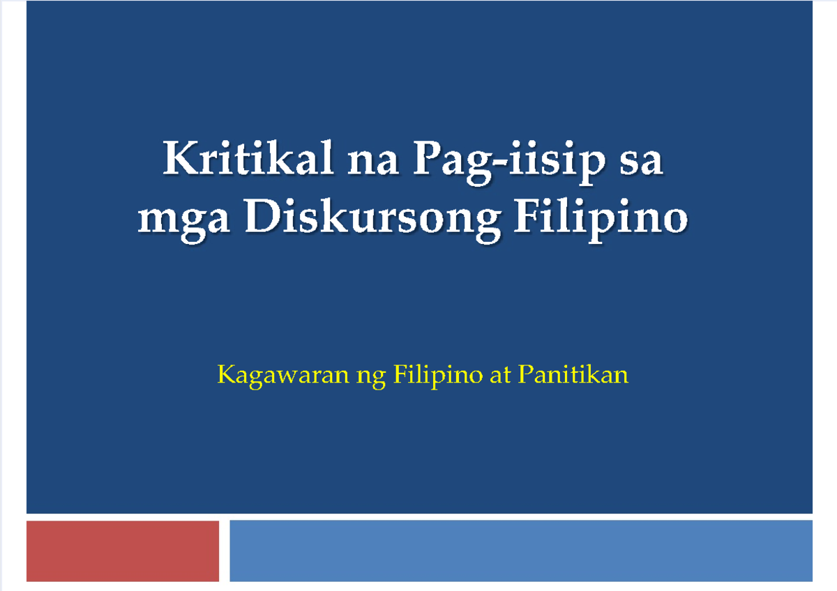 Dokumen - basa - slidepdf/reader/full/kritikal-na-pag-iisip 1/ Kritikal ...