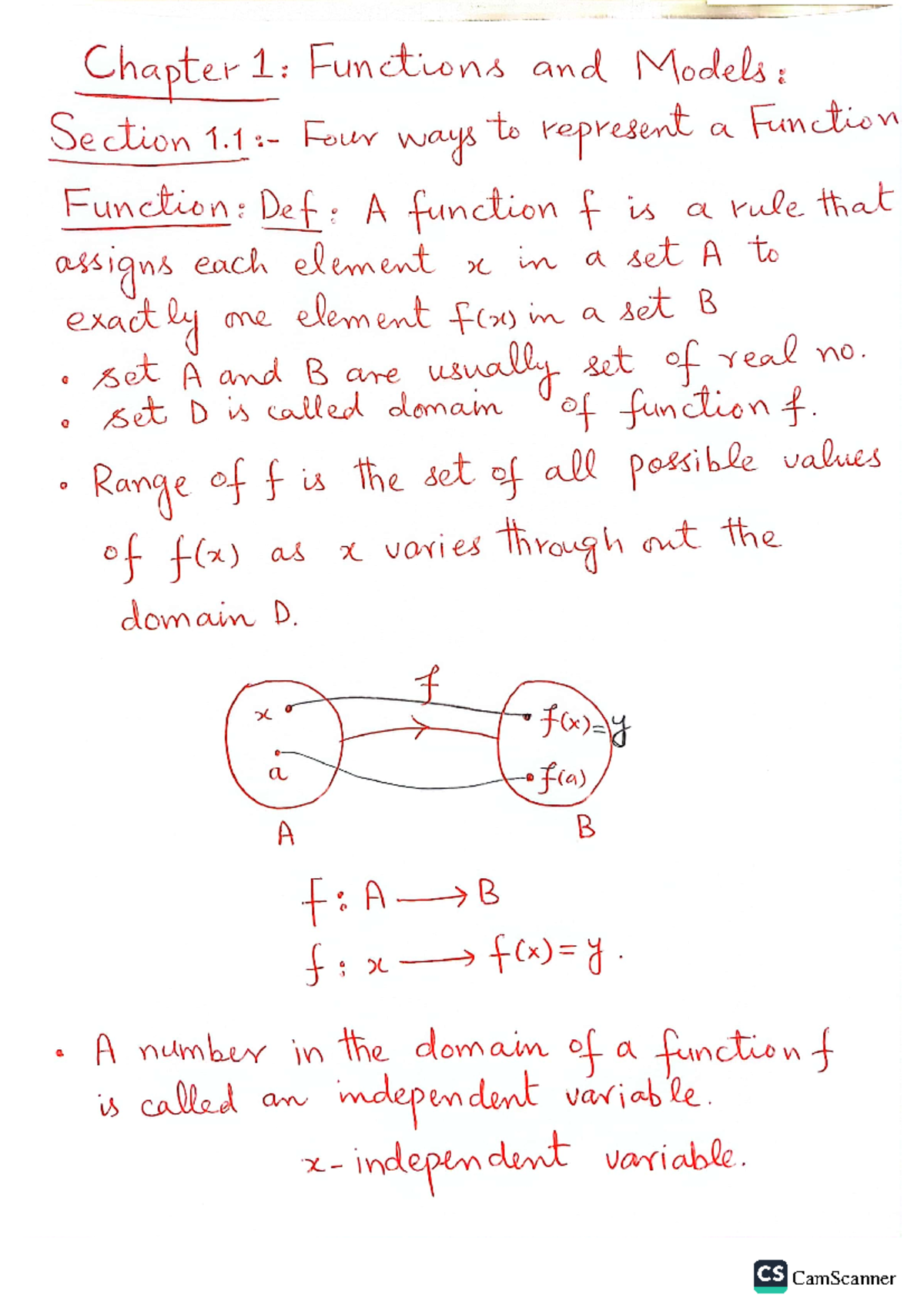 Section 1.1 Cal I..pdf sumah - Chapter 1 : Functions and Models : Section 1 Four ways to ...