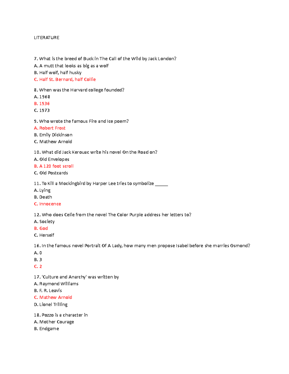 2023- Literature - LET REVIEWER - LITERATURE What is the breed of Buck ...