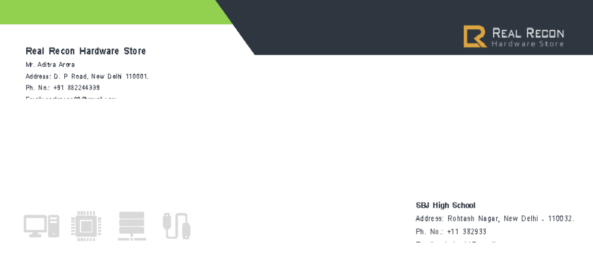 Doc1 - Electrical Diploma - Real Recon Hardware Store Mr. Aditya Arora ...