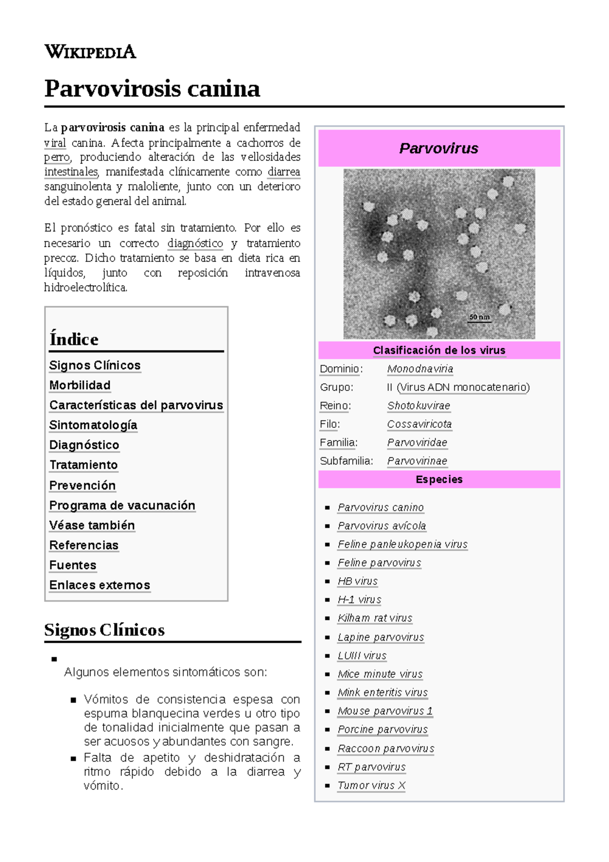 Parvovirosis canina - Alvarado Percobich Jorge Enrique - Parvovirus ...
