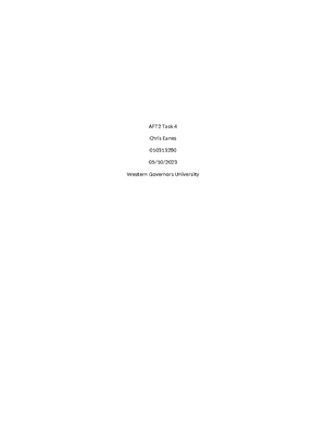 AFT2 Task 3 - pass - AFT2 Task 3 Chris Eanes 010313280 05/10/ Western ...