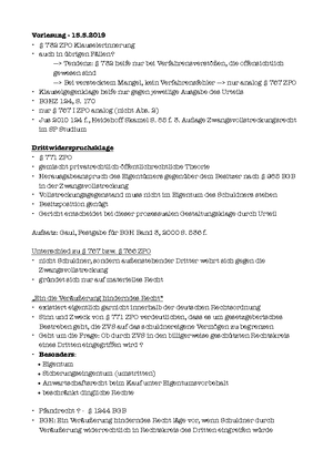 ZPO I + II Skript - Zusammenfassung ZPO III - Erkenntnisverfahren 2 ...