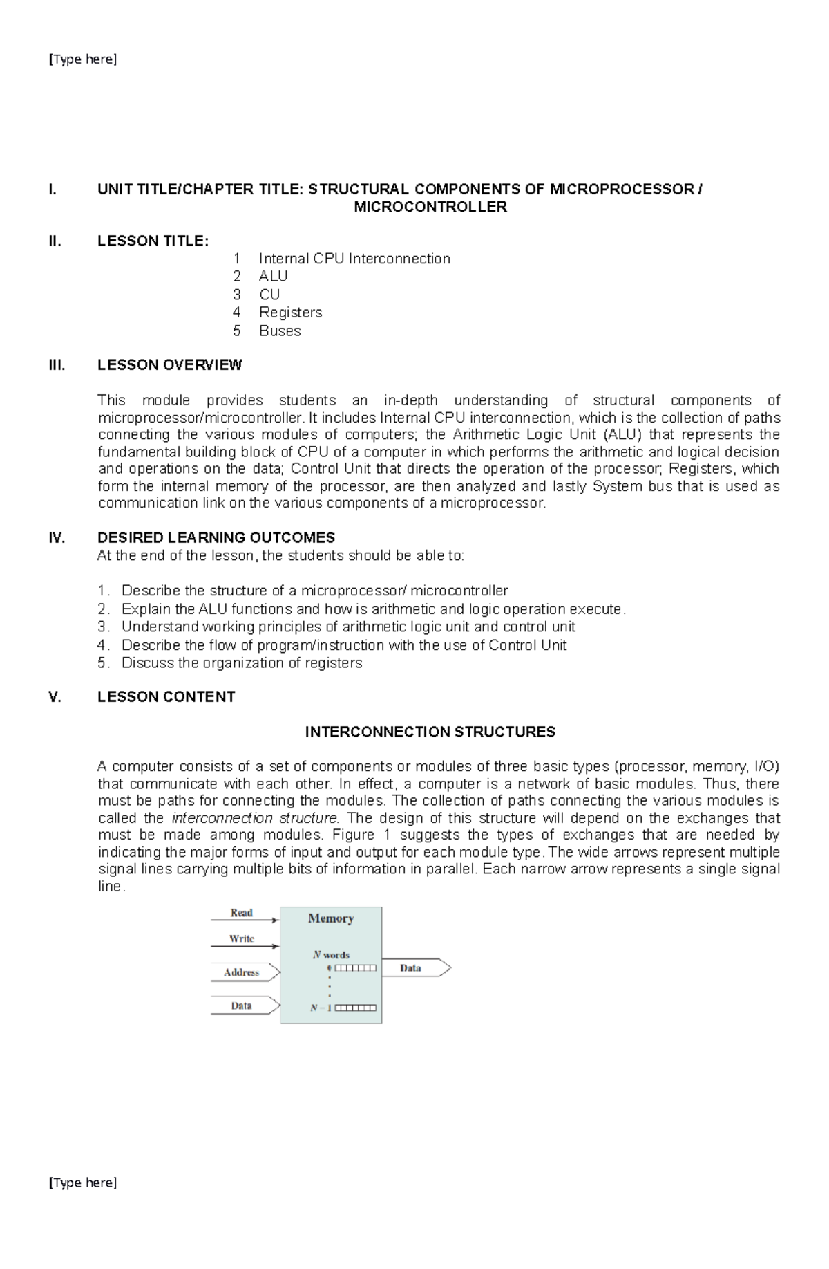 Module 2 Structural Components OF Microprocessor - I. UNIT TITLE/CHAPTER TITLE: STRUCTURAL - Studocu