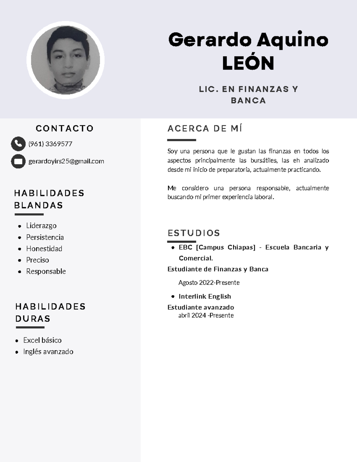 Copia de GERA - erfer - Gerardo Aquino LEÓN L I C. E N F I N A N Z A S ...