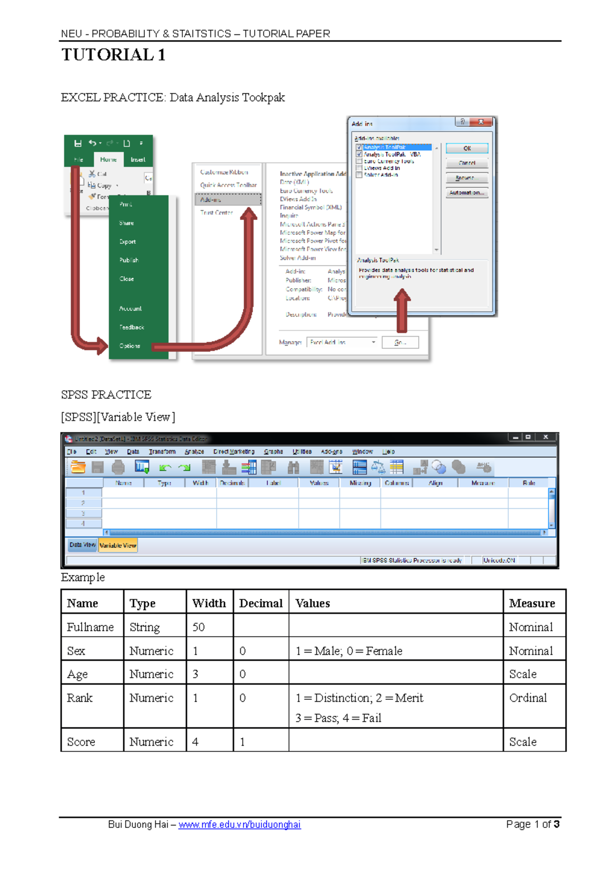 Prob Stat Tutor exercise - Probability and Mathematical Statistics 1 - NEU - Studocu