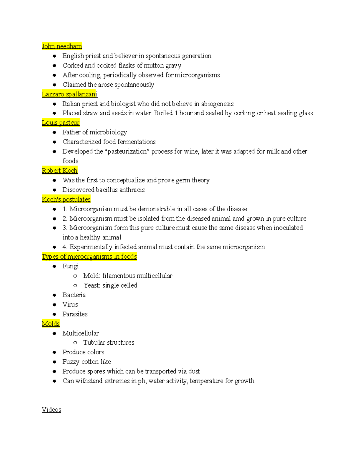 Food science (microbiolgy) all classes - John needham English priest ...