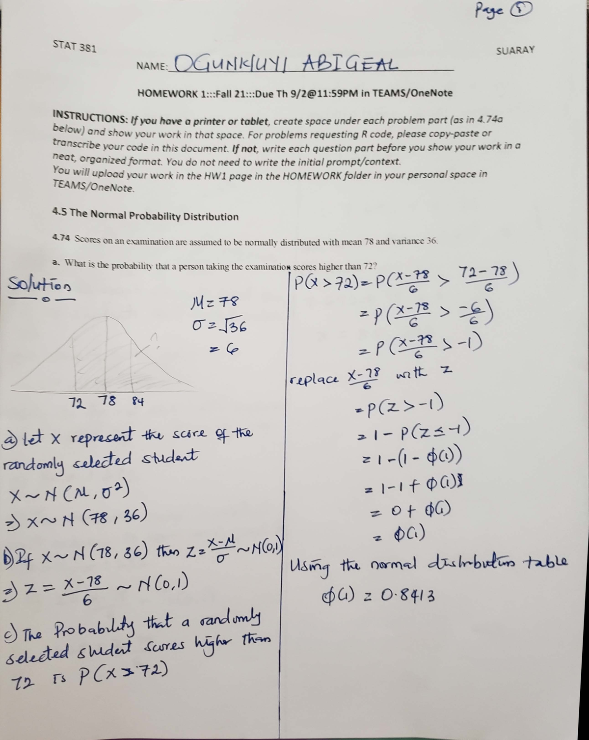 The Normal Probability Distribution - STAT 381 - CSULB - Studocu
