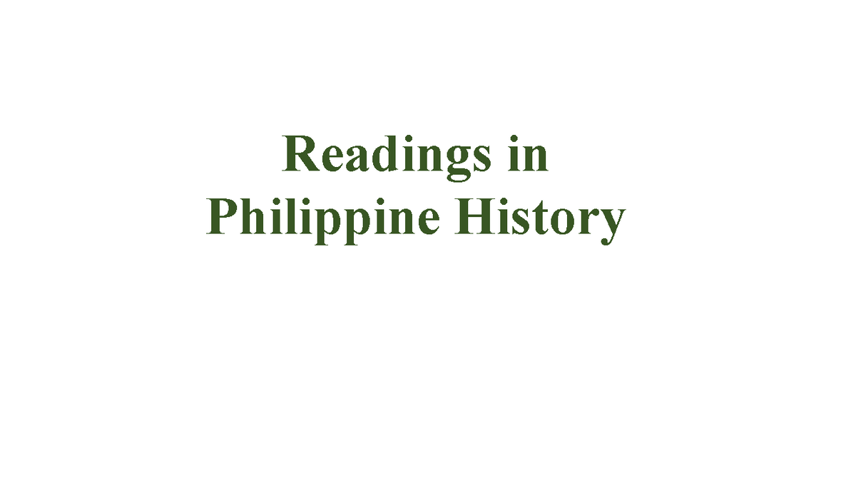 Lesson 3 ppt only - Readings in Philippine History CUSTOMS OF THE ...