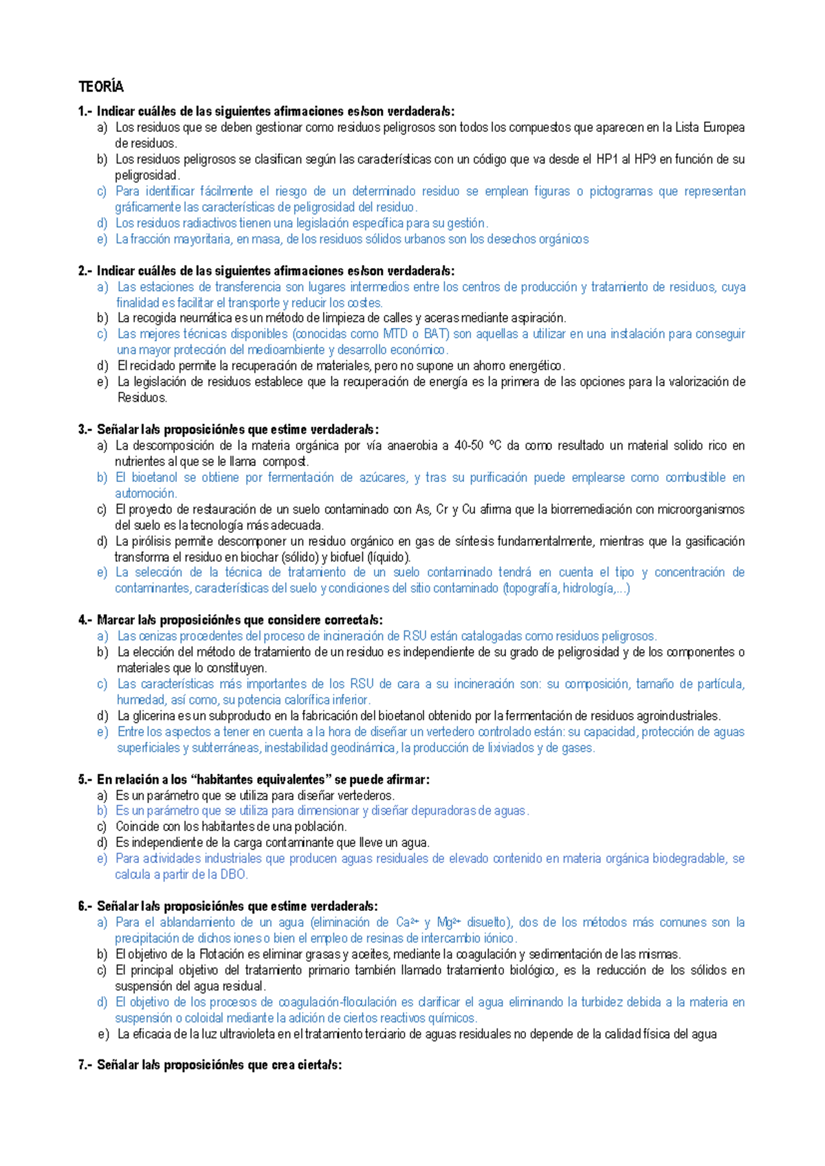 20 Preguntas TIPO 2 - TEORÍA 1.- Indicar cuál/es de las siguientes ...