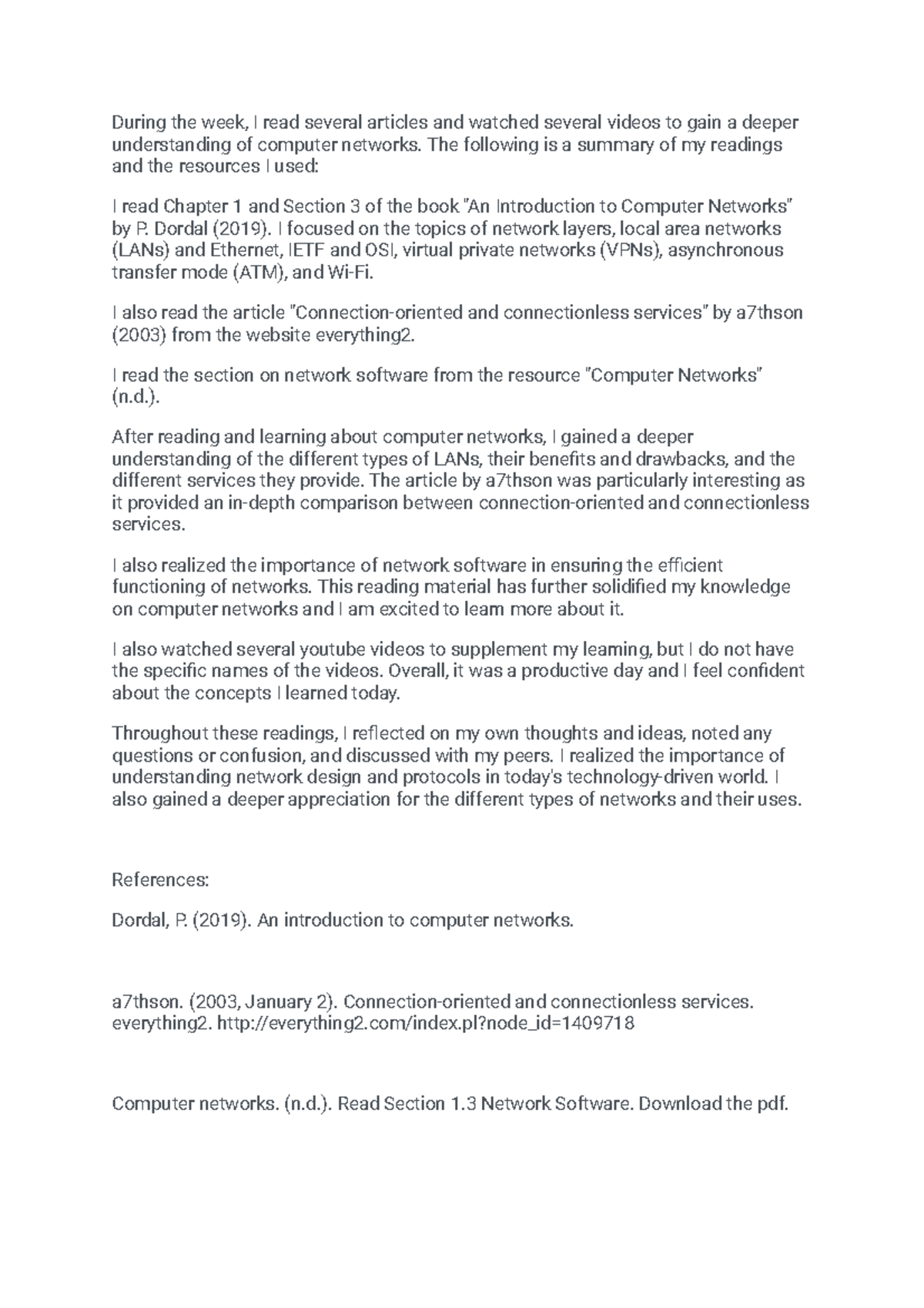 Cs 2205 01 Ay2023 T3 26 January 1 February Learning Journal Unit 1 During The Week I Read