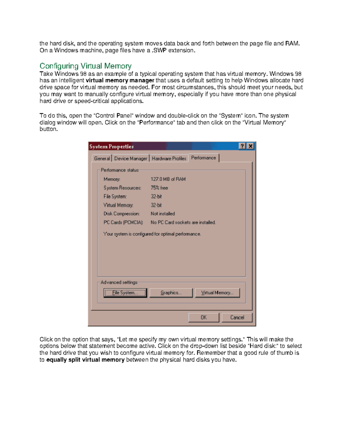 How Virtual Memory Works-3 - the hard disk, and the operating system ...