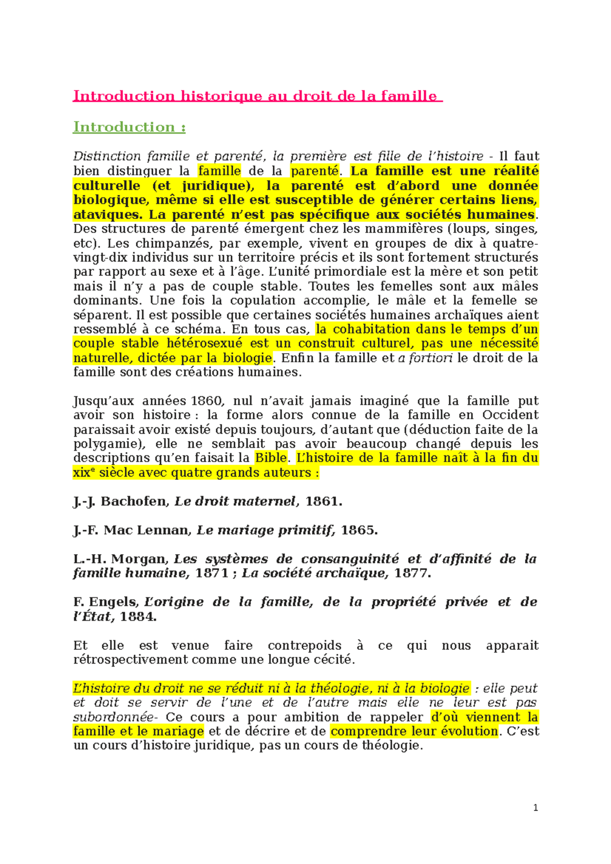 Cours HIDF - Cour Antoine Leca - Introduction historique au droit de la ...