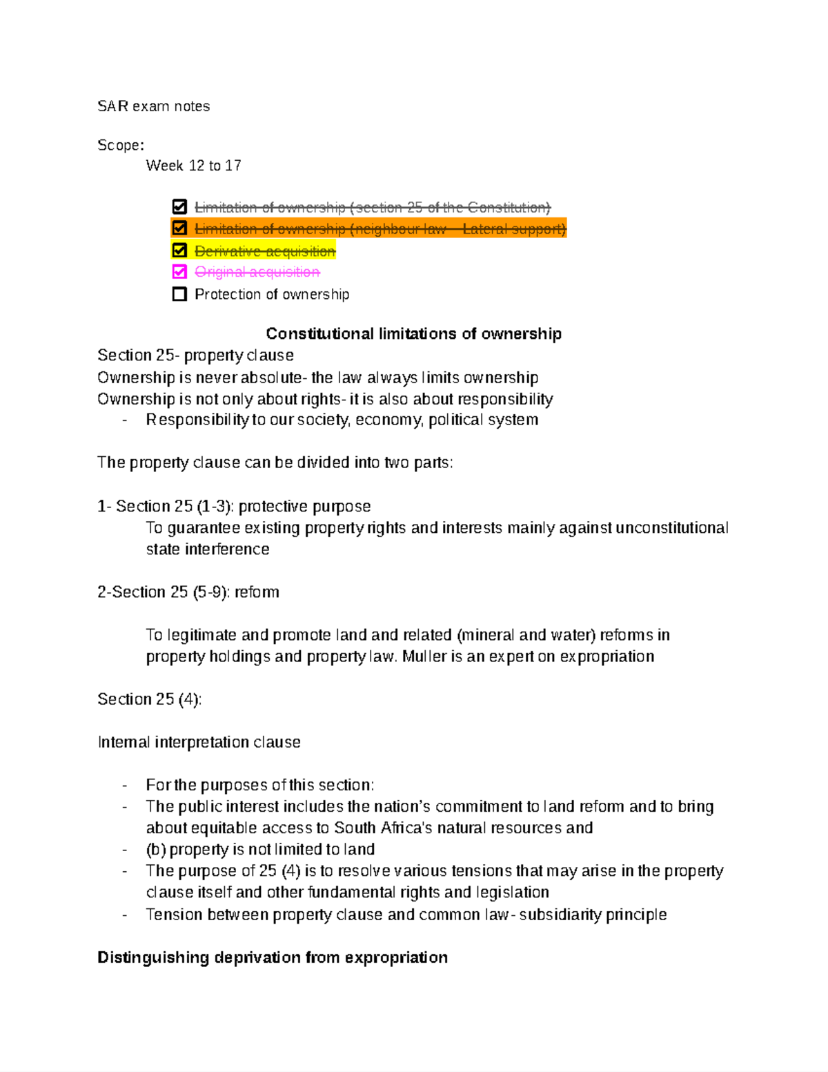 SAR exam notes - Google Docs - SAR exam notes Scope: Week 12 to 17 ...
