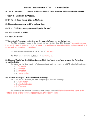 BIO 210 Lab 5 The Skull Via Visible Body SU2022 - BIOLOGY 210: SKULL ...