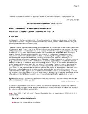 Table of Ouster Clauses - NAME COURT AND JUDGE CLAUSE REVIEWABLE ...