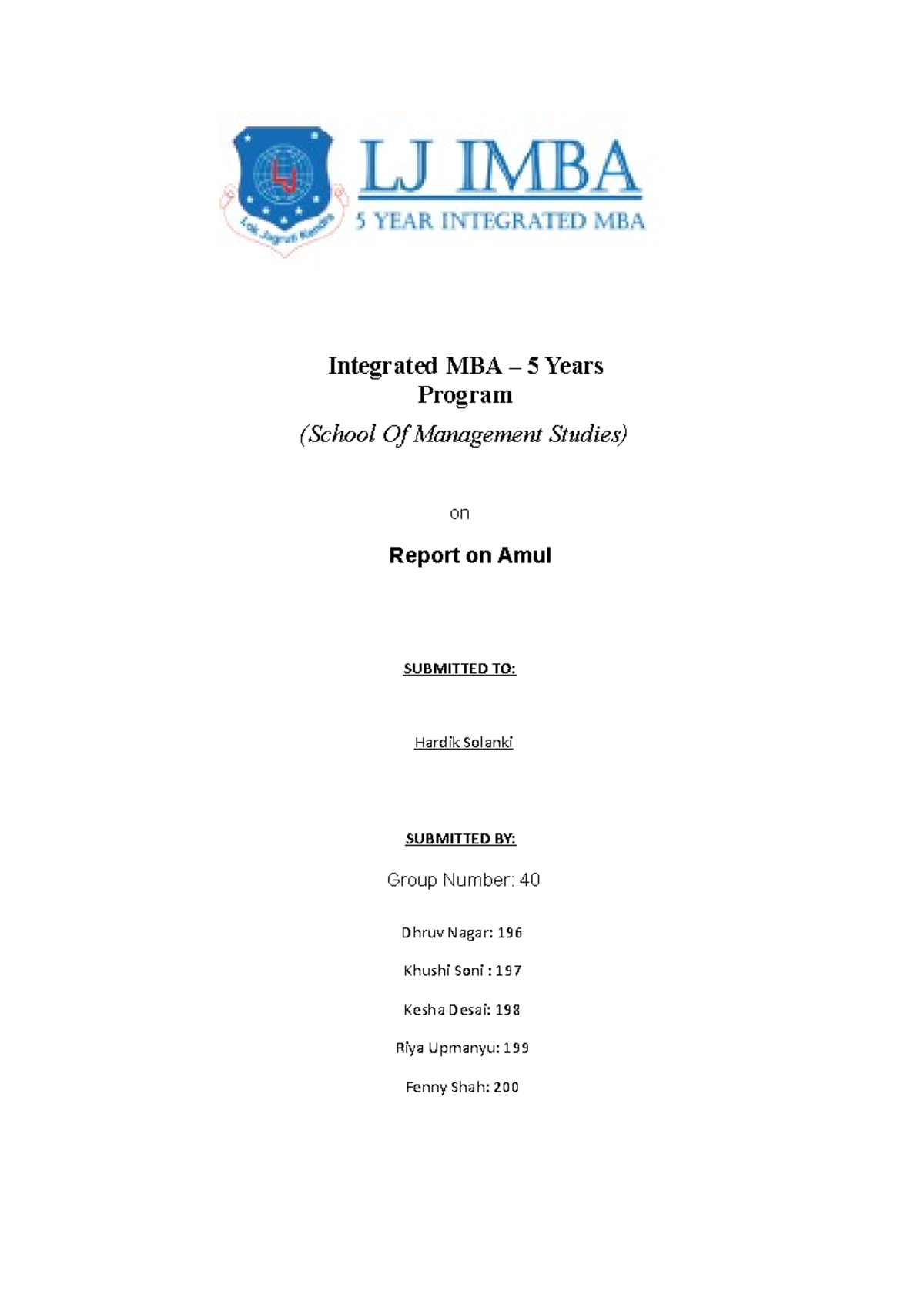 Integrated MBA - law notes - Integrated MBA – 5 Years Program (School ...