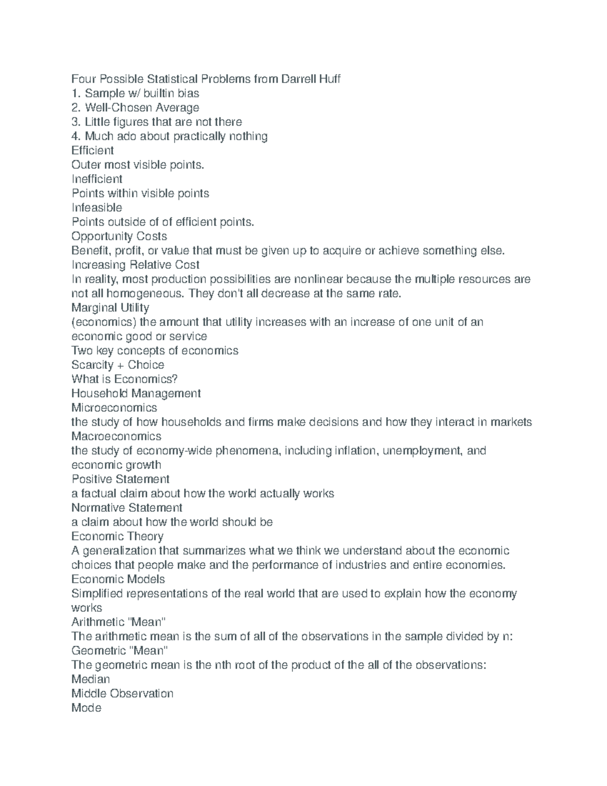 Econ 3 - Summary [S] Fundamentals Of Microeconomics - Four Possible ...