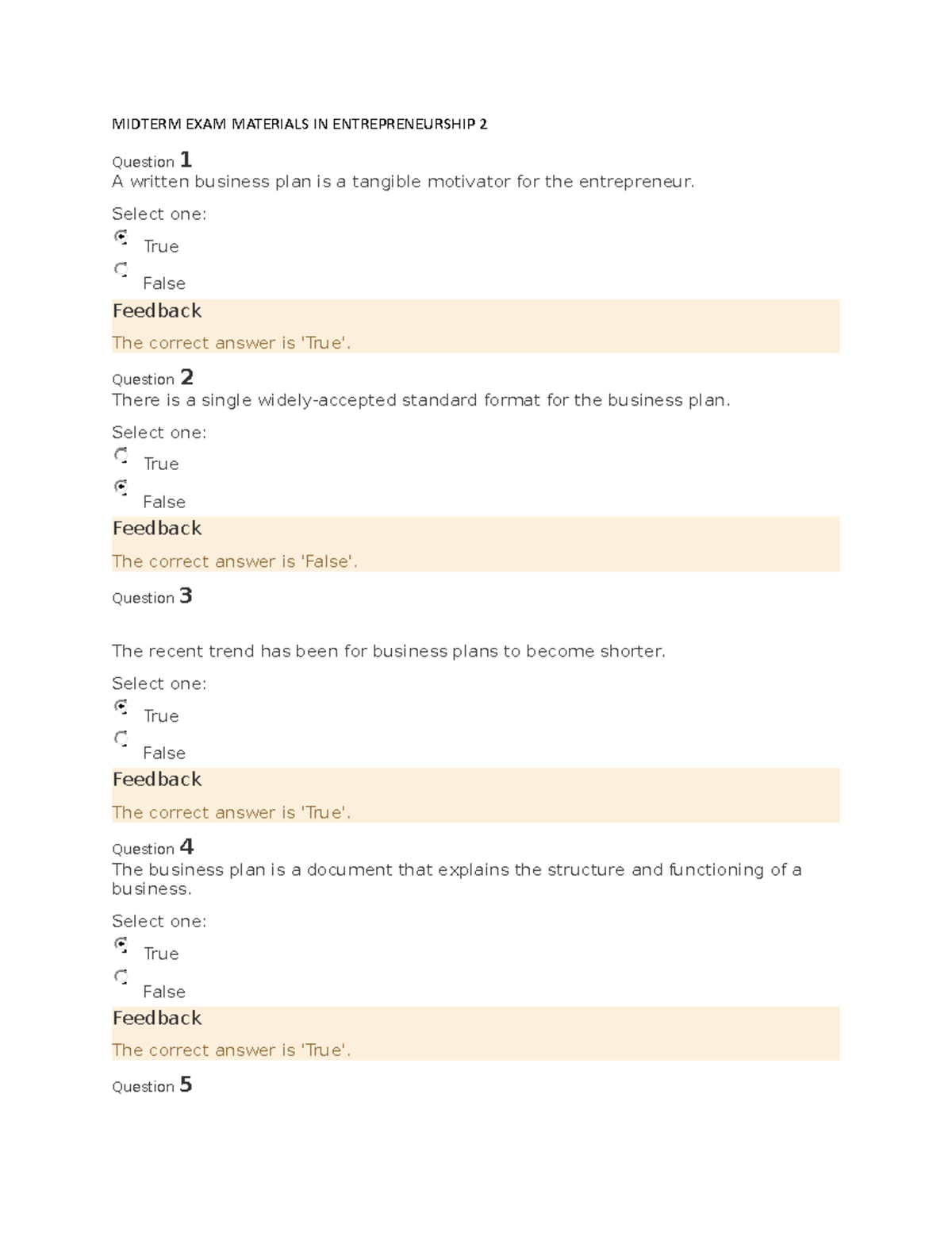Midterm EXAM Materials IN Entrepreneurship 2 - MIDTERM EXAM MATERIALS ...