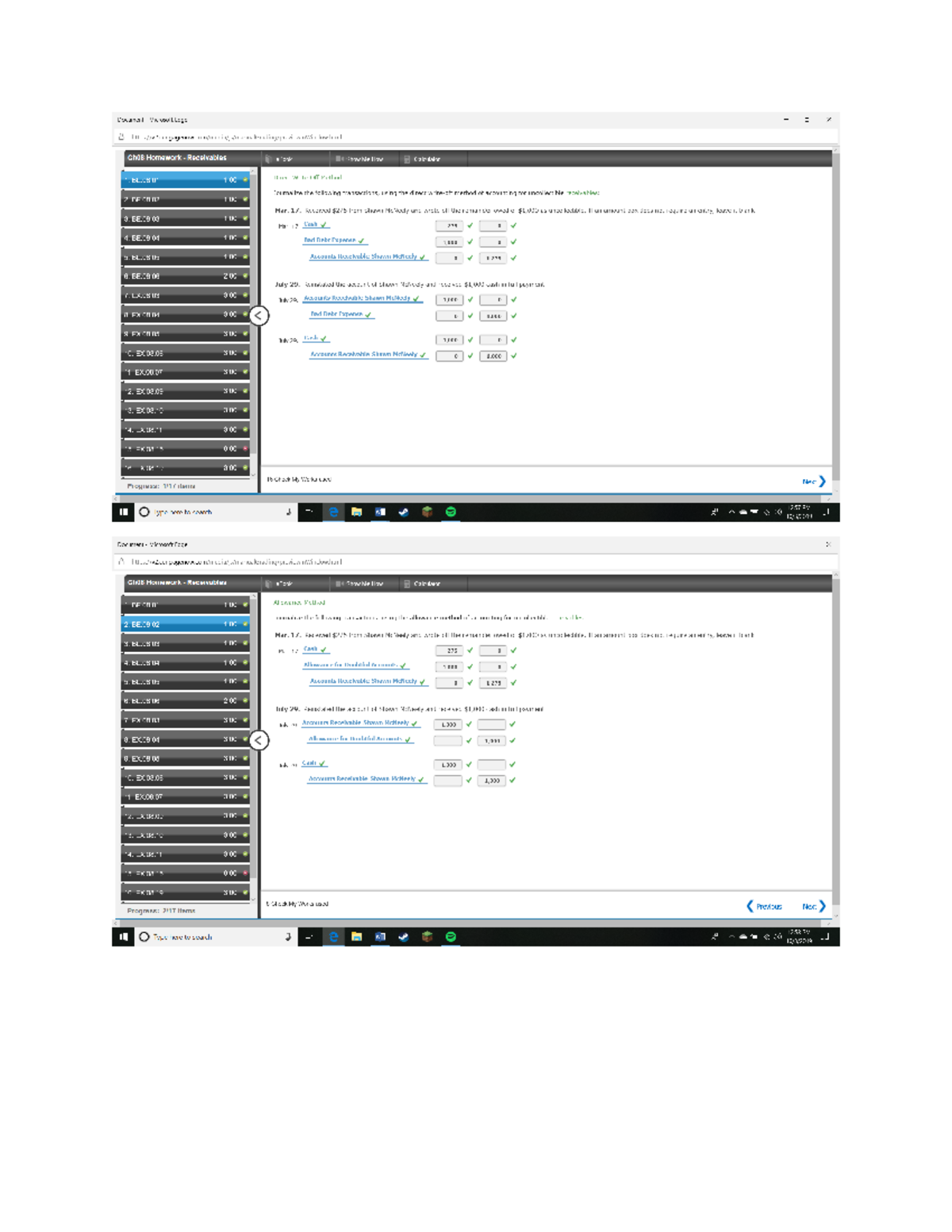 FA212 HW 1 - These are screenshots of the homework answers from Ba212 ...