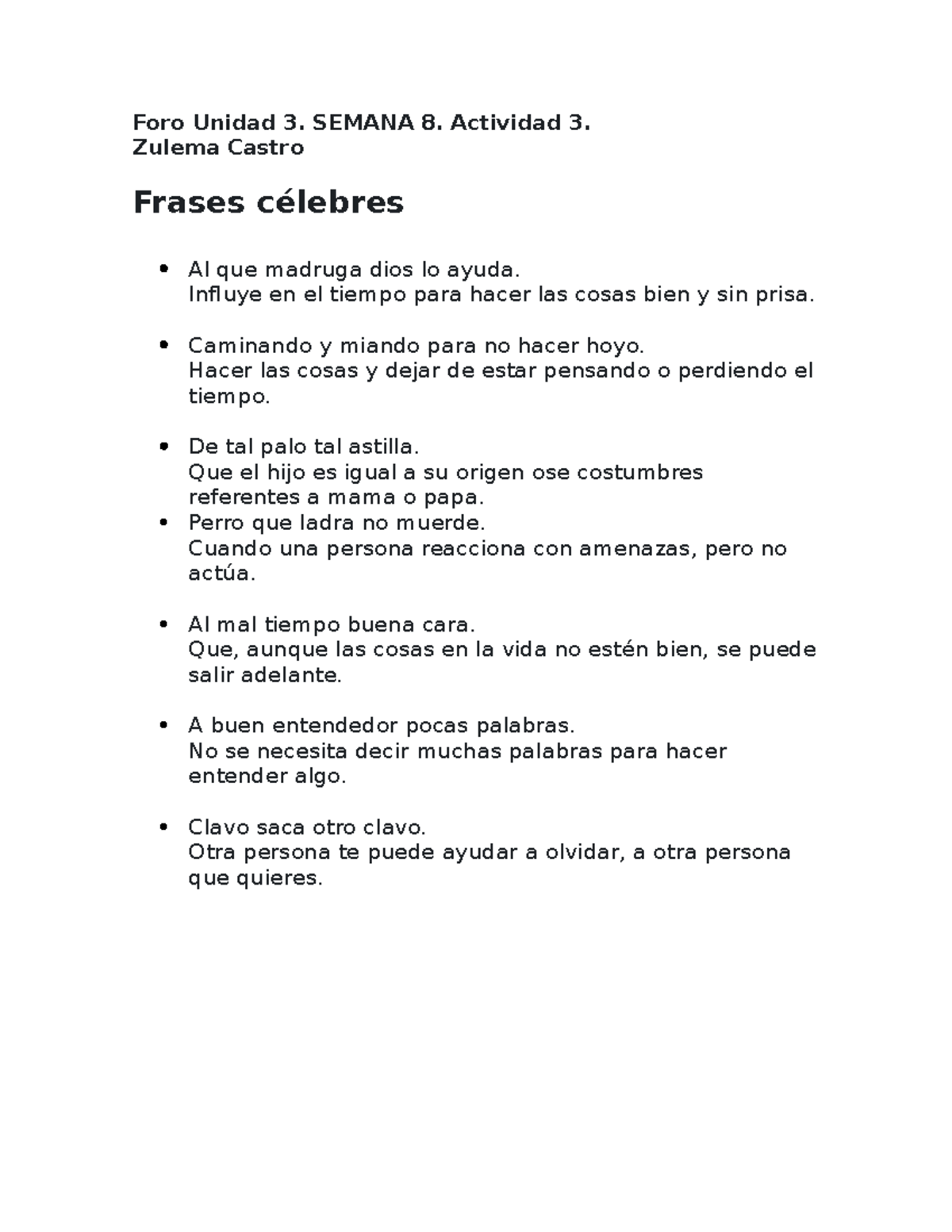 Zulema Castro - resumen - Foro Unidad 3. SEMANA 8. Actividad 3. Zulema ...