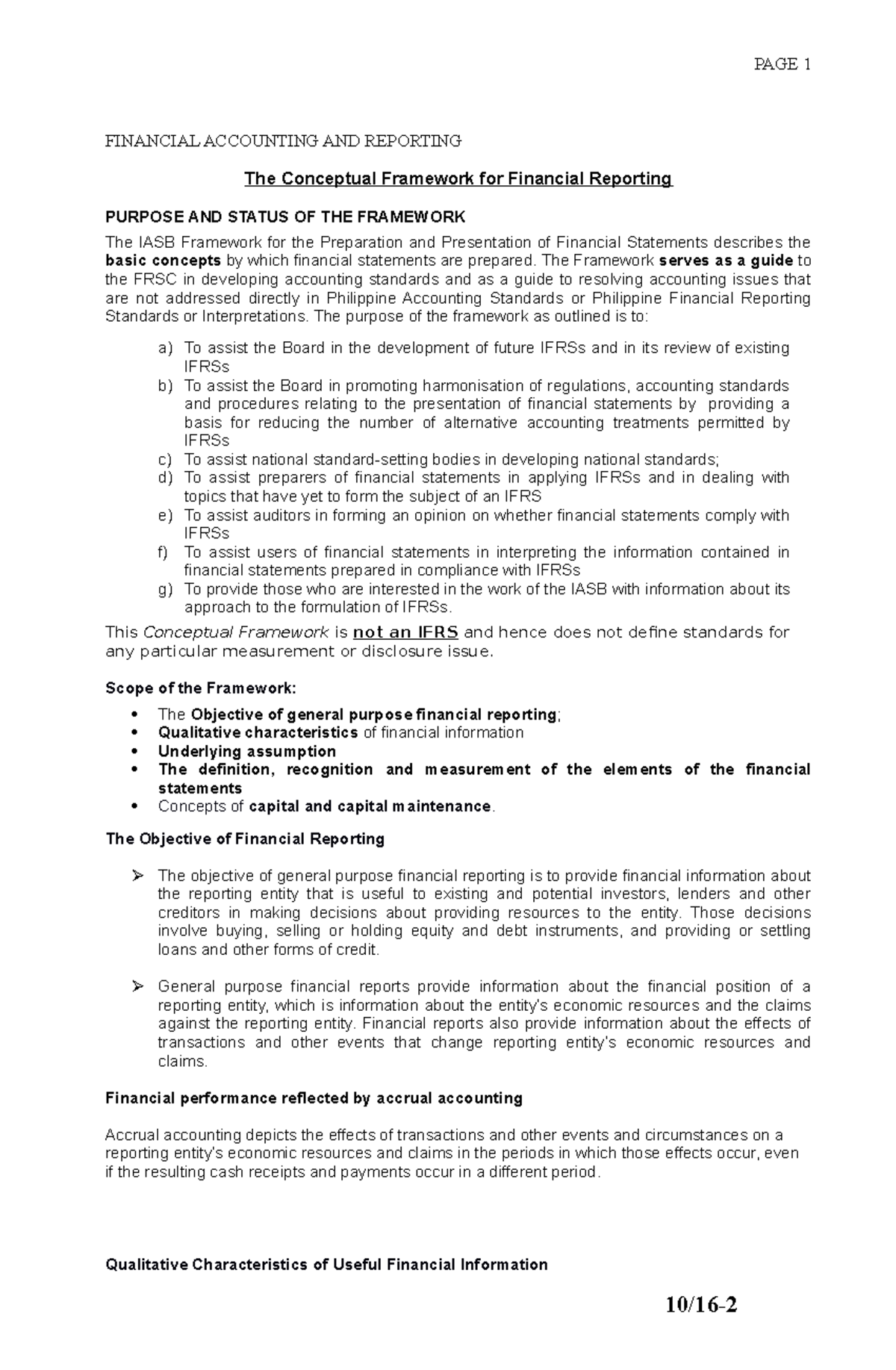 02-Conceptual-Framework Basic Accounting - FINANCIAL ACCOUNTING AND ...