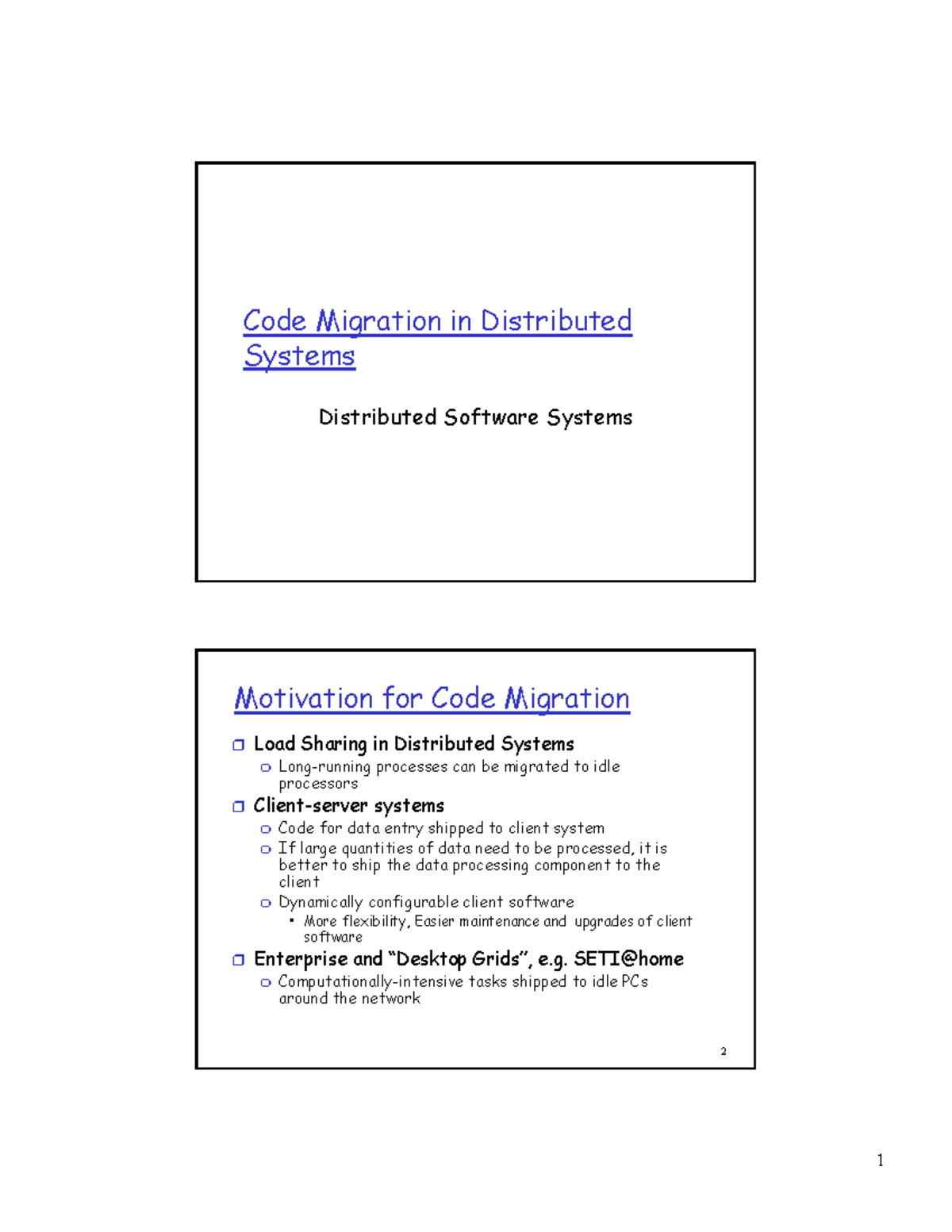 Code-migration - Code Migration in Distributed Systems Distributed ...