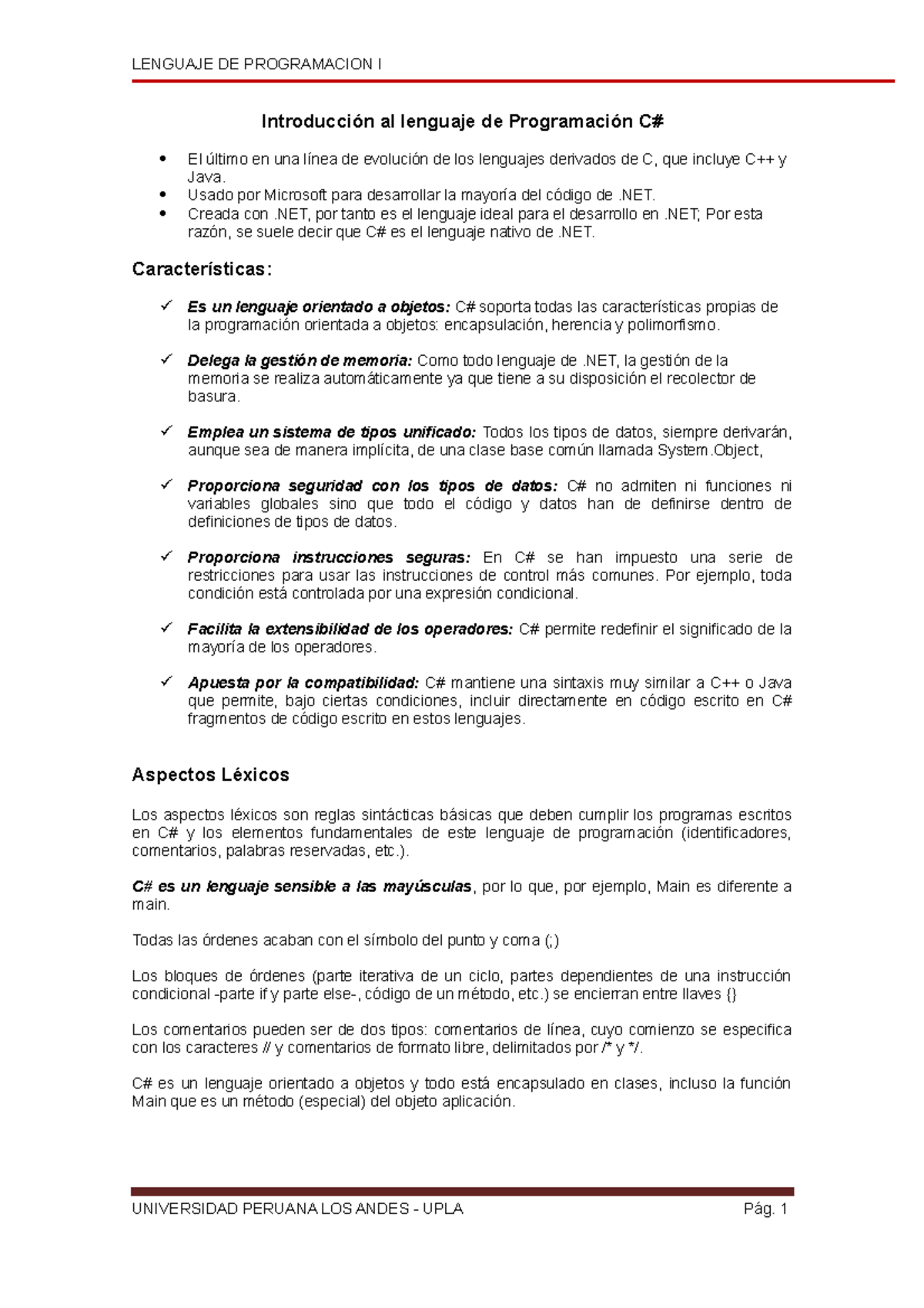 5 Introducción al lenguaje de Programación C - LENGUAJE DE PROGRAMACION ...