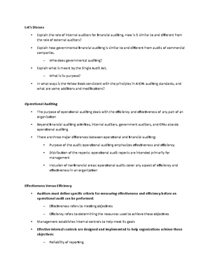Lecture Notes 3 - Parts of Standard Unmodified Opinion Audit Report ...
