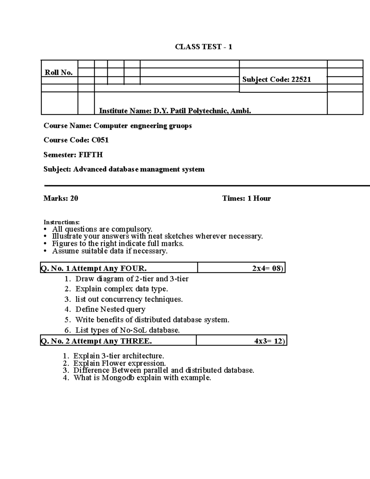 Adm test-1 - This text is for the practice revision purpose for ...