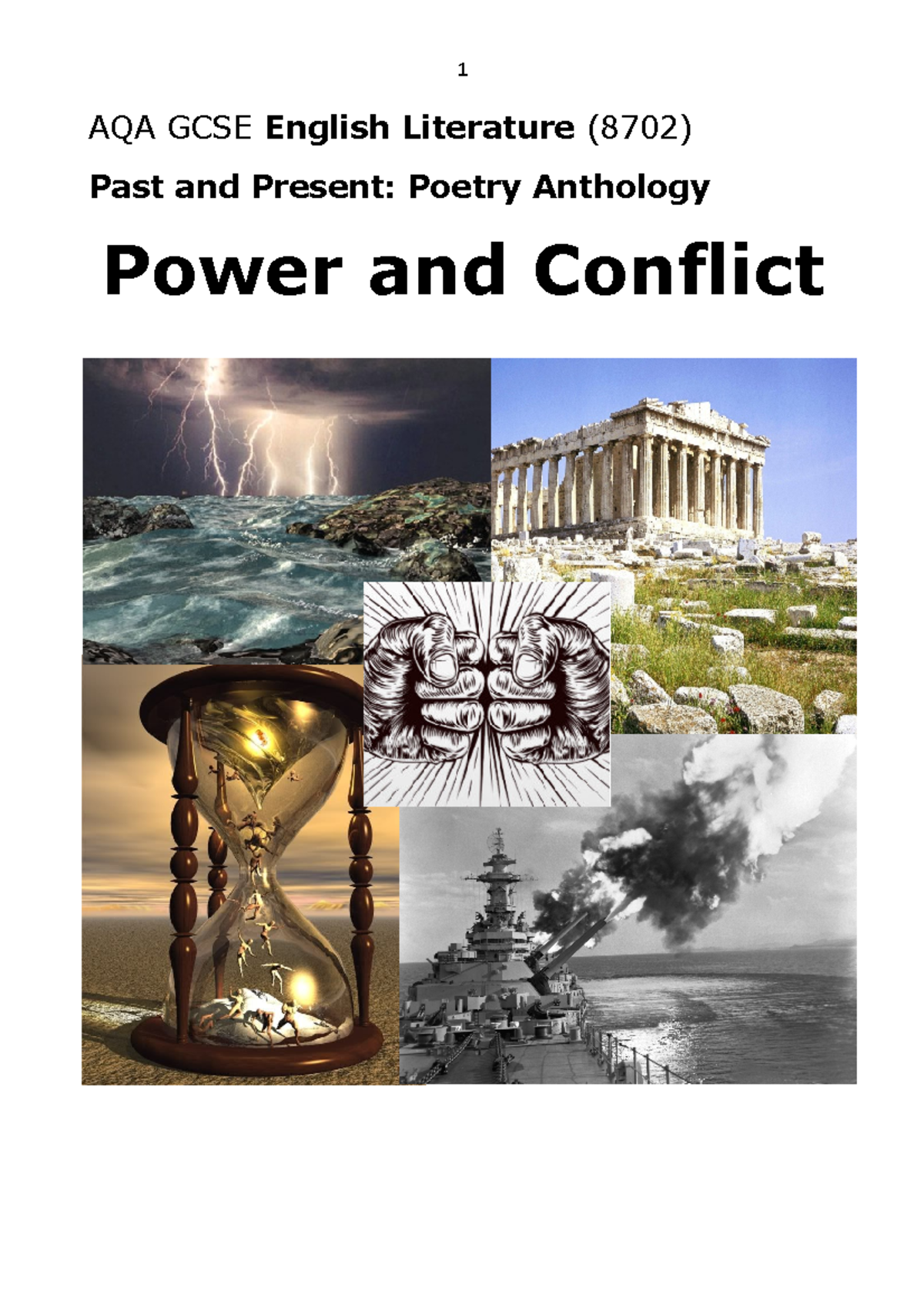 Dbu-poetry-anthology - AQA GCSE English Literature (8702) Past and ...