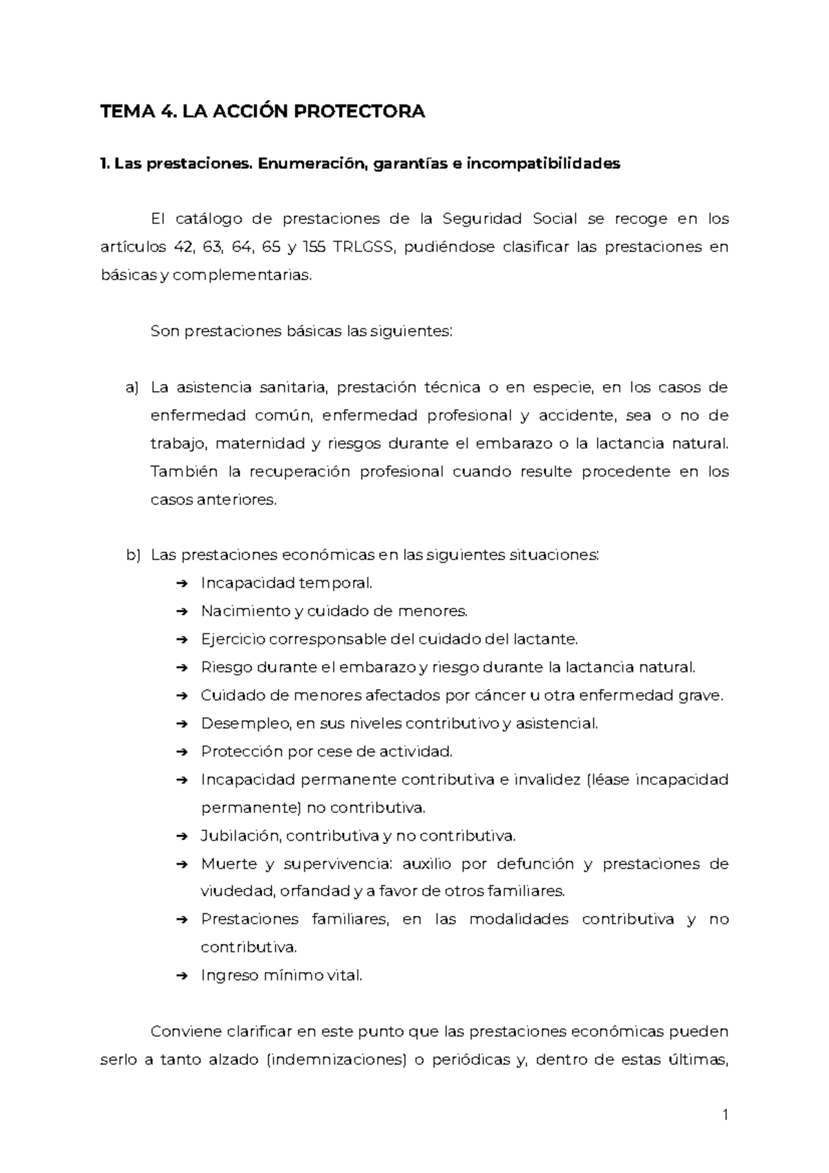 TEMA 4. LA ACCIÓN PROTECTORA - TEMA 4. LA ACCIÓN PROTECTORA Las ...