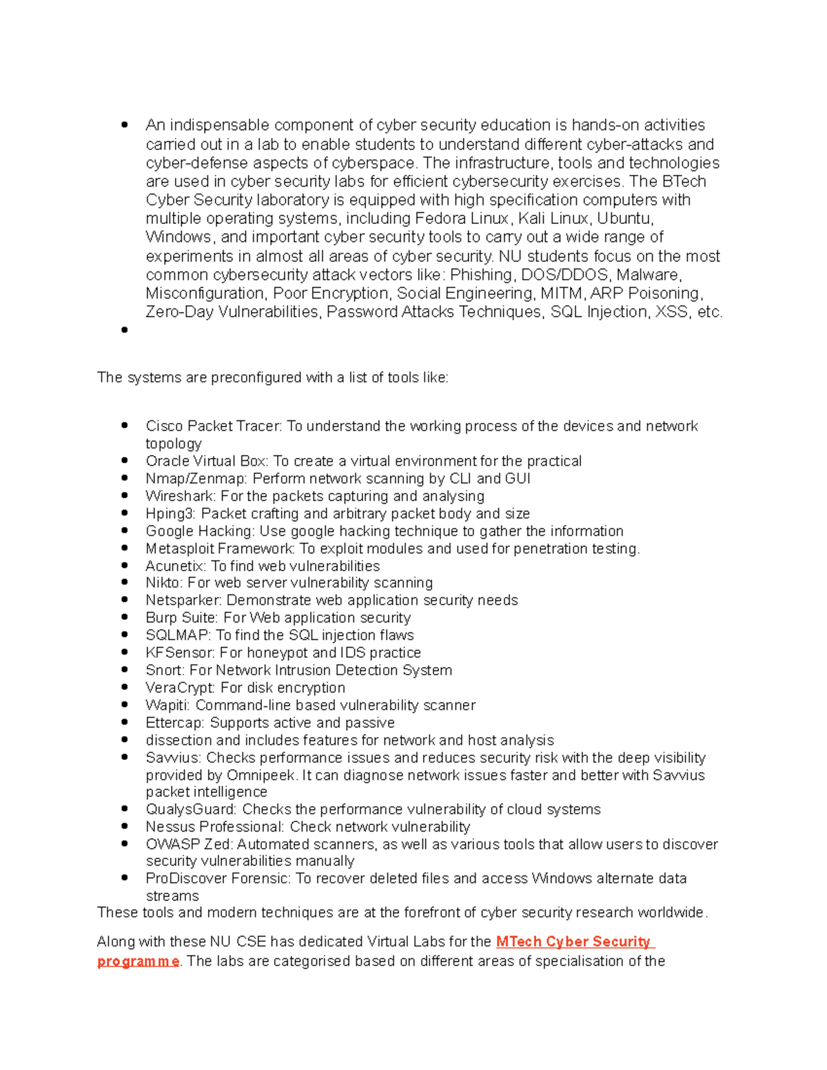 NIIT Information Security syllabus - An indispensable component of ...
