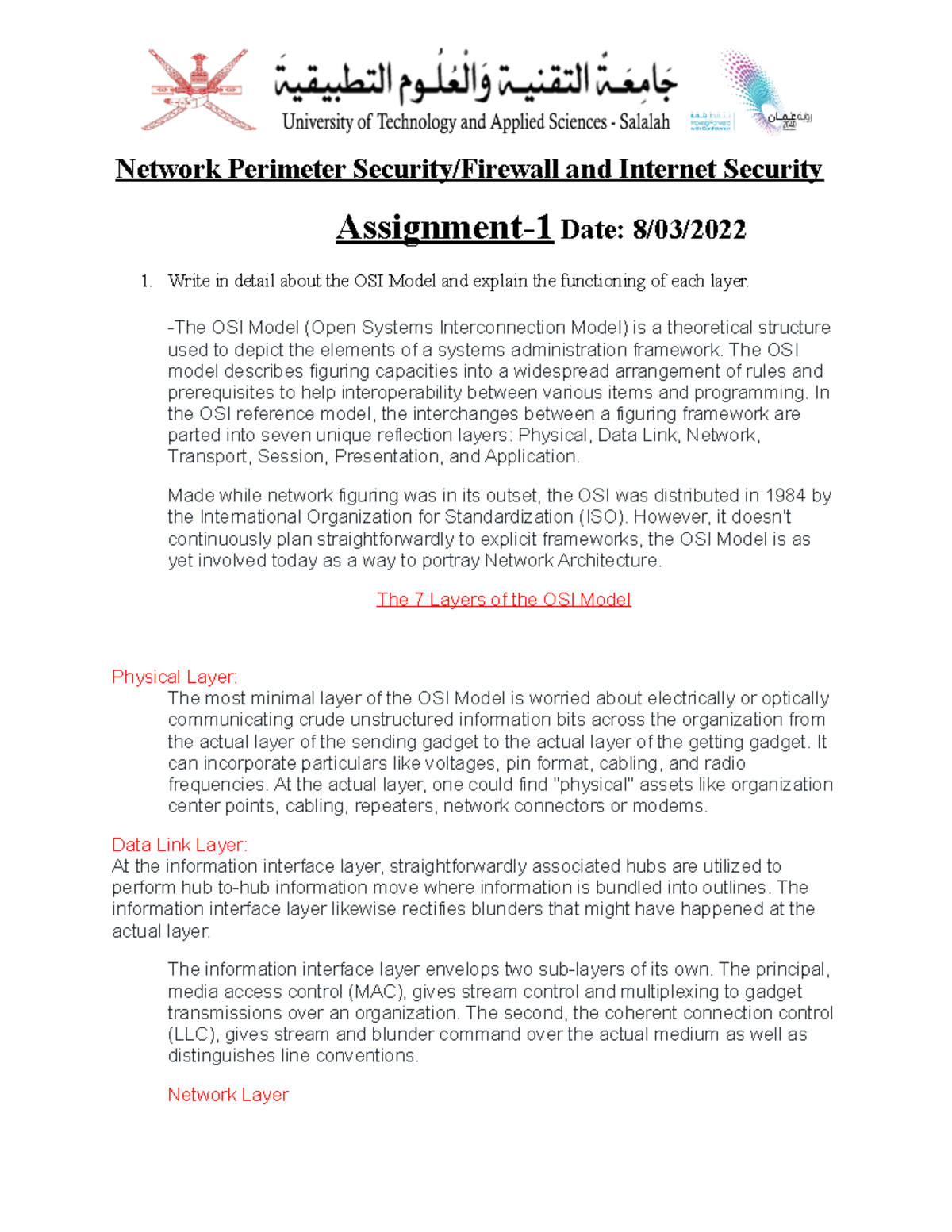 Network Perimeter Security-Assignment 1 AY 21 22 Sem 2 - Network Perimeter Security/Firewall and ...