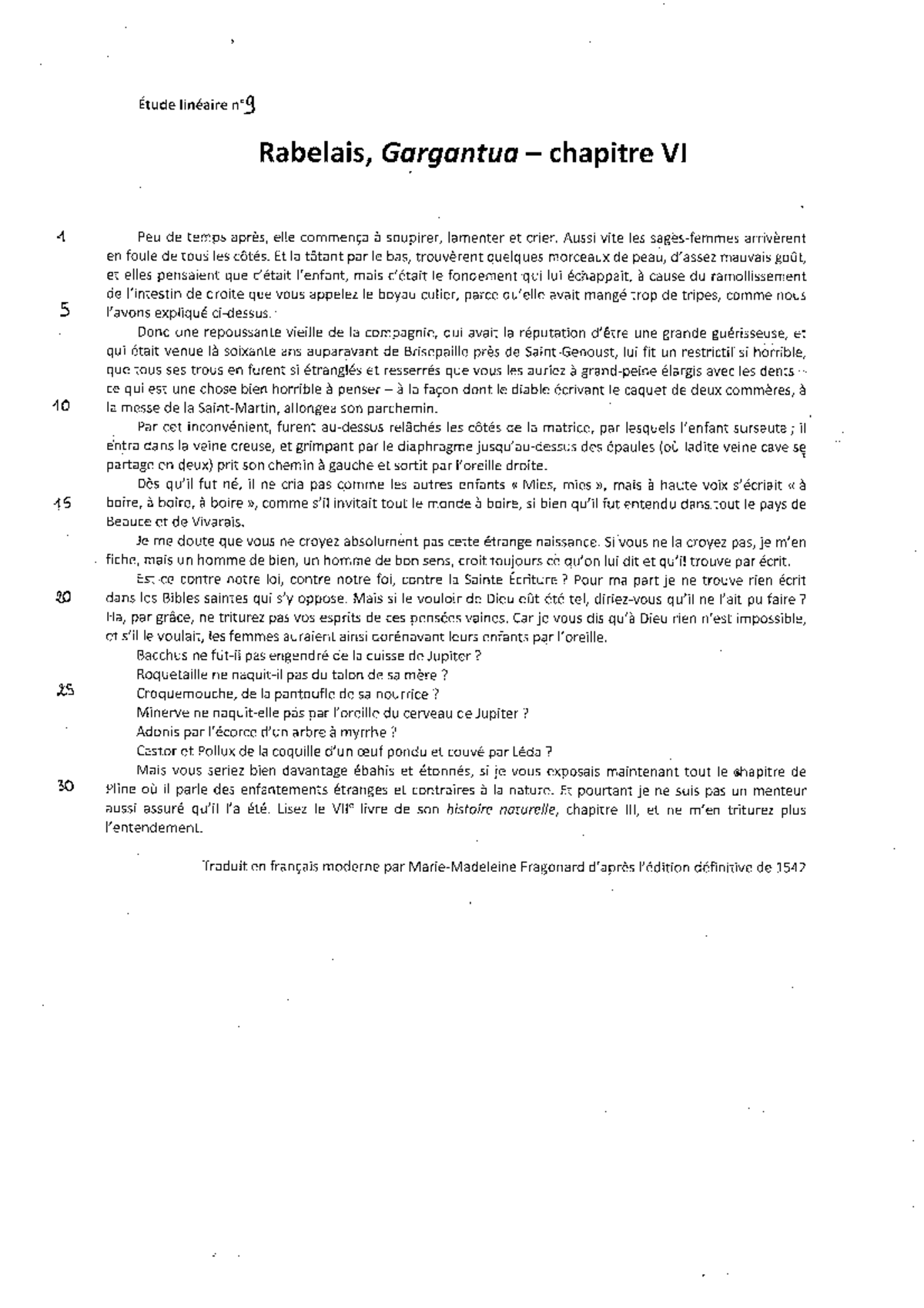 Textes 9 a 12 - lectures lineaires bac - Français - Studocu Textes 9 a 12 - lectures lineaires bac - Français - Studocu