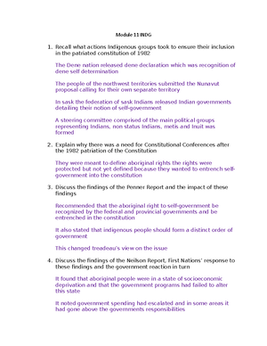 The Indian Act and its Impact on Indigenous Culture - Studocu