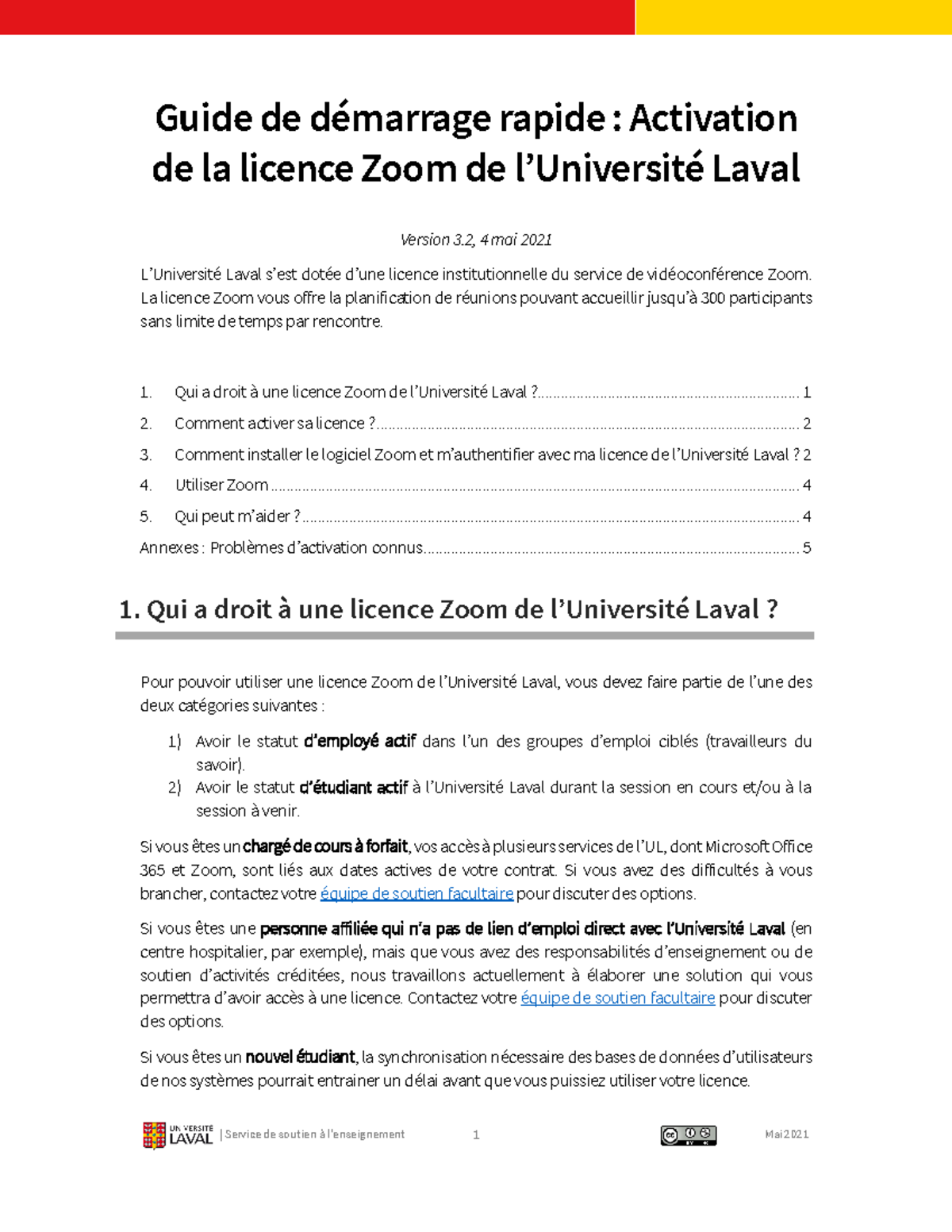 Zoom activation-rapide - Guide de démarrage rapide : Activation de la ...