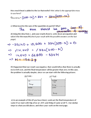 EXAM Past Written Problem Solutions - PHYS 157 - Studocu