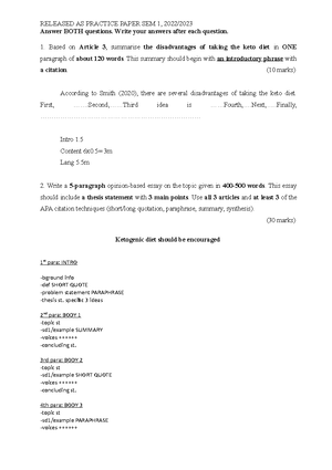 Report Writing Exercise 2 Report Writing Outline V 2 Effective