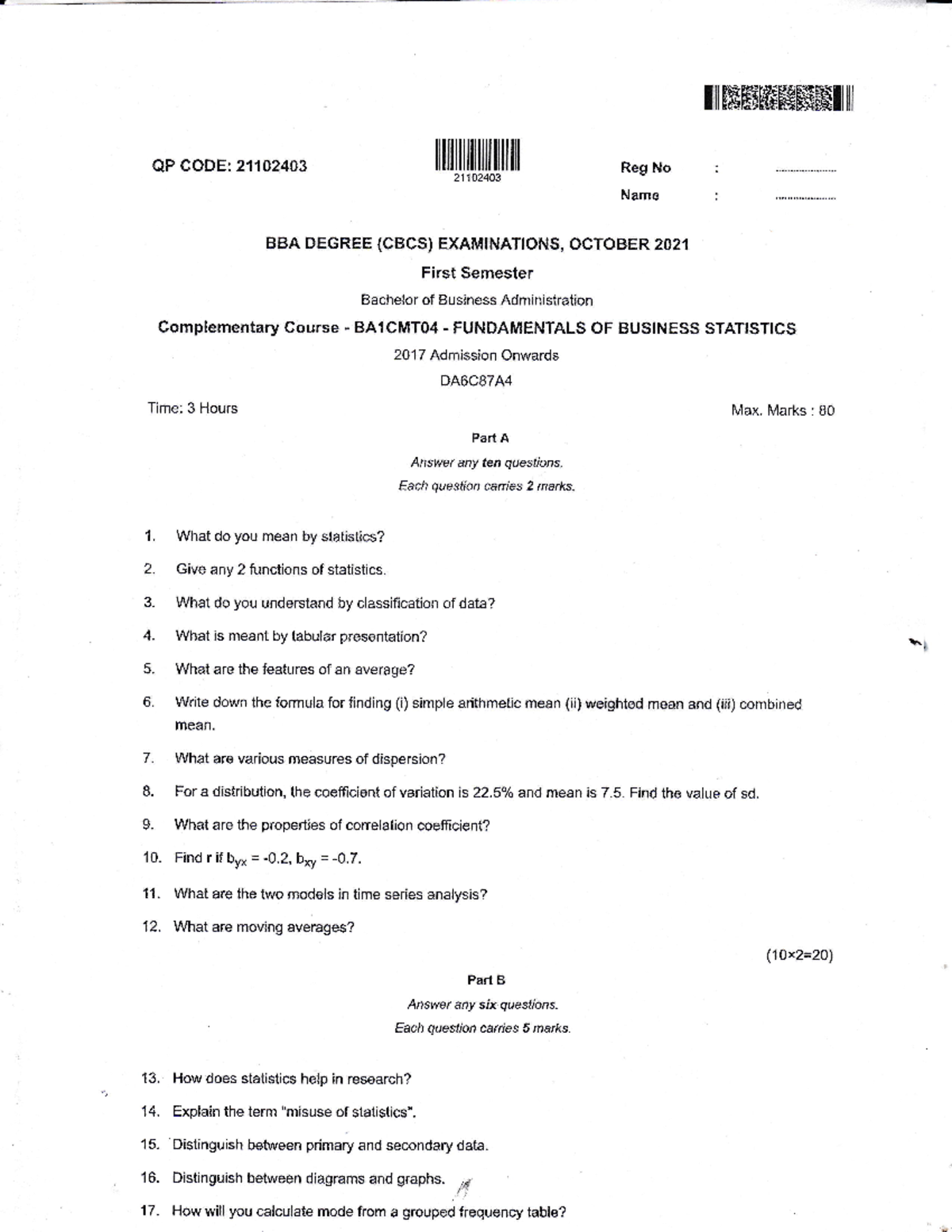 2021 - ]ilffiffiffiH*ffiffillilt QP CODE: 21't02403 ...