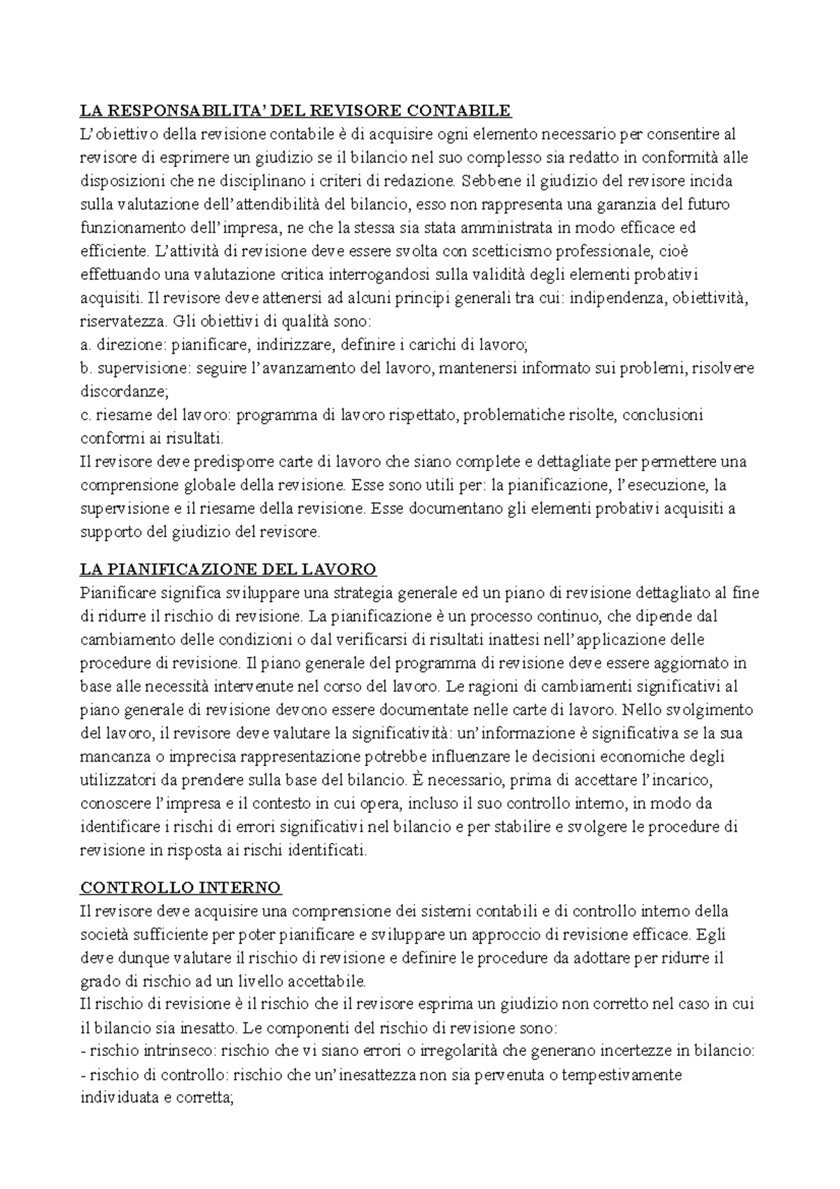 Economia e gestione delle imprese: il ruolo del revisore contabile ...