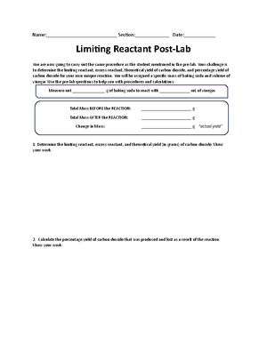 Lab Report Grading Scheme - LAB REPORT GRADING SCHEME 1. Abstract (5 ...