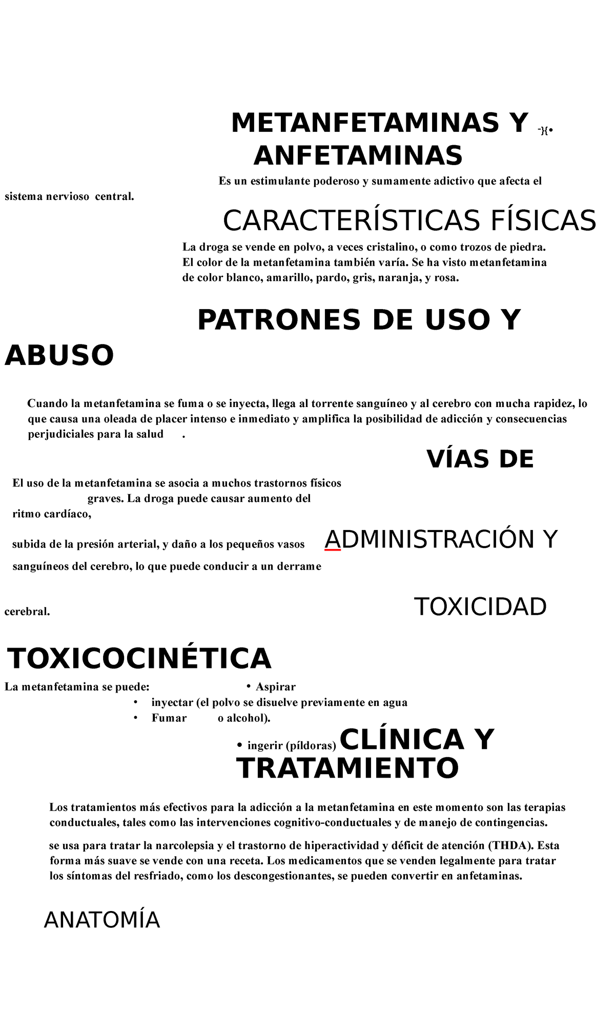 Infografia- Toxicologia- Metanfetaminas Y Anfetaminas - METANFETAMINAS ...